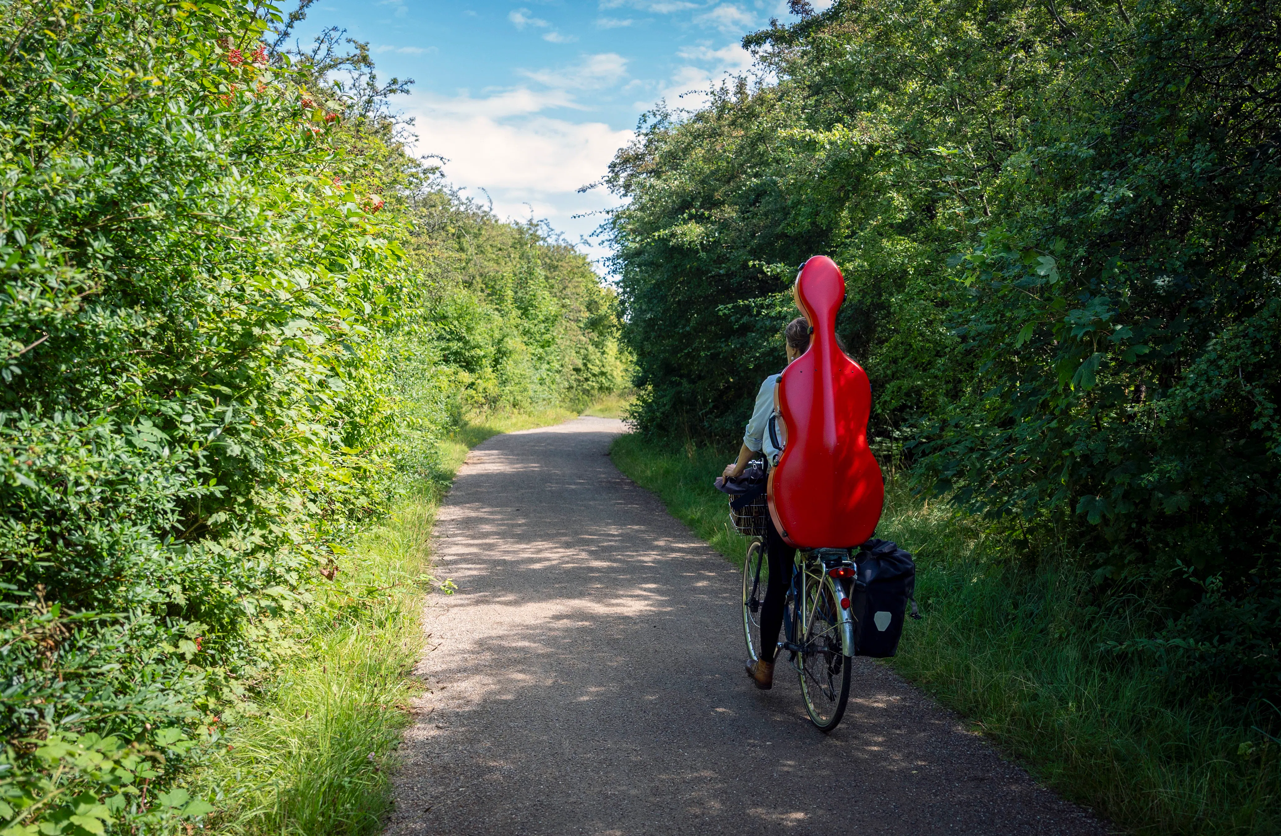 På eventyr: Ida cykler ud i det blå med sin cello | Familie Journal
